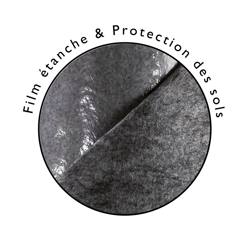 Tapis absorbant tous liquides Film étanche - Protection des sols ...